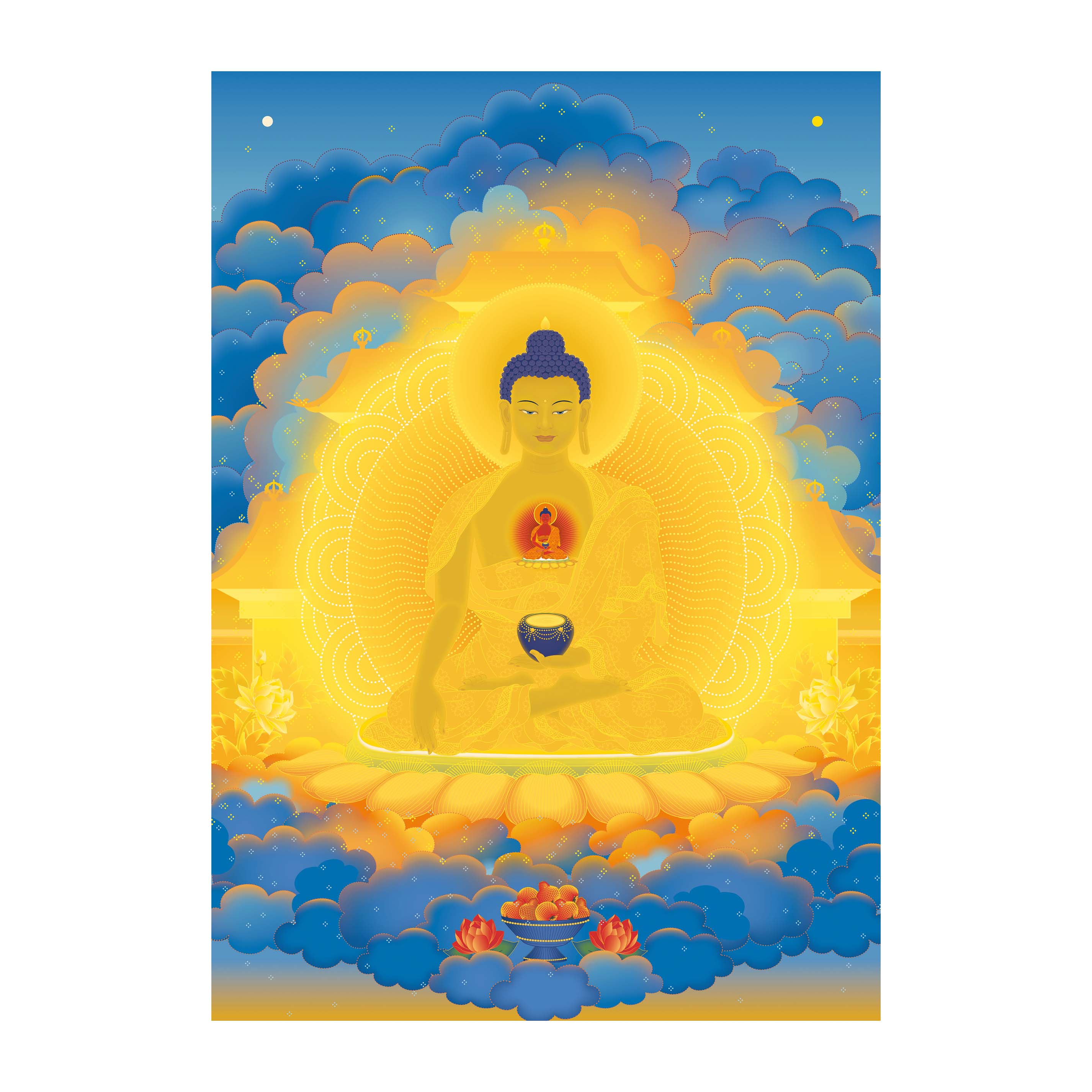 Amitabha at Buddha Shakyamuni's Heart