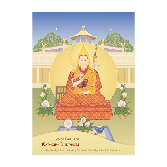 Lineage Gurus of Kadampa Buddhism - 14-piece card set