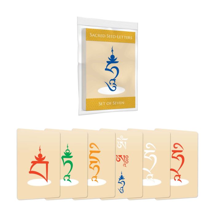 Heilige Samenbuchstaben - Set von 7 - Minikarten